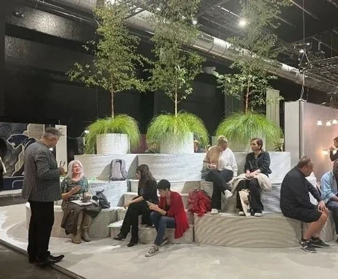 Island Steps - 3D printed multi-level seating and planter units | Versarien