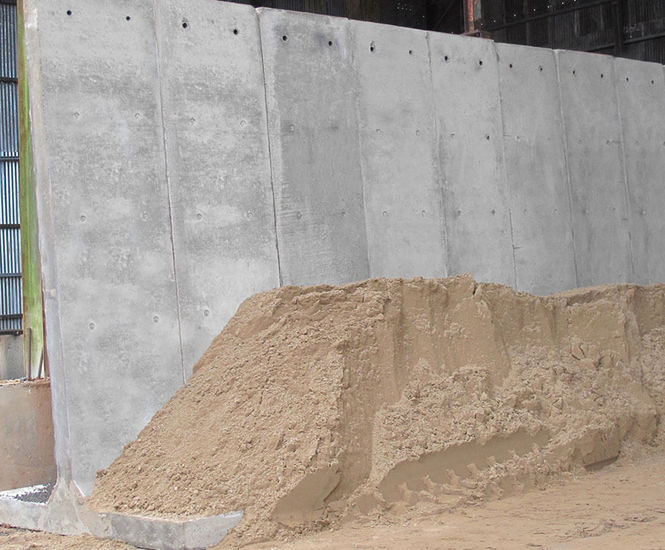T Wall - T-shaped precast concrete retaining wall units | FP McCann