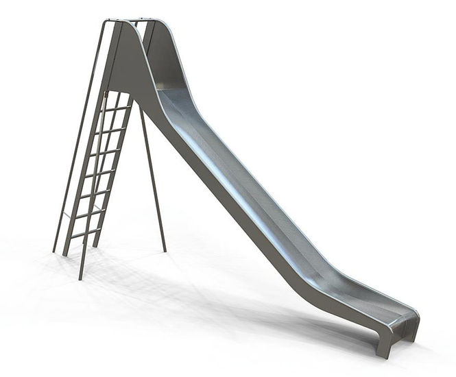 Slide With Ladder PH 200 cm - stainless steel playground slide with ...