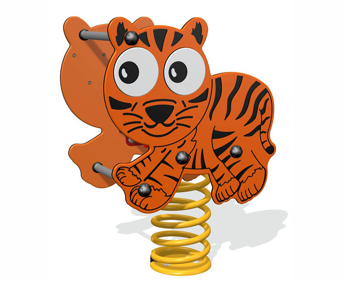 Tim Tiger - HDPE playground spring rocker for children aged 2-7 ...