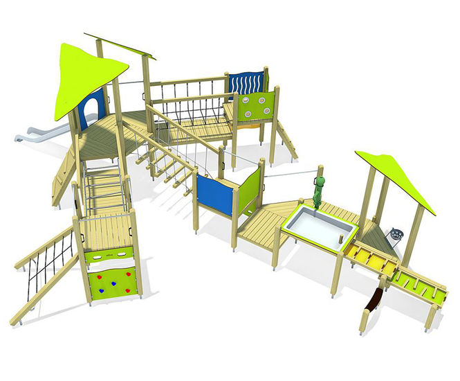 Elsa Play Unit, Solo - larch wood outdoor playground structure | eibe ...