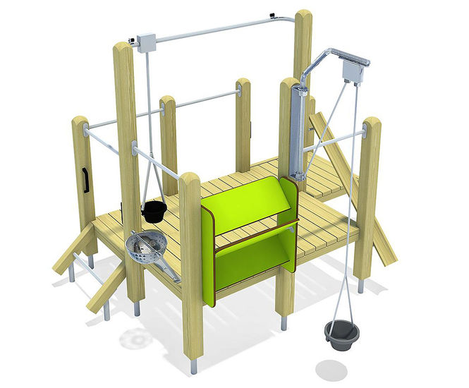 Lana Sand And Mud Play Unit - outdoor wood playground for sand play ...
