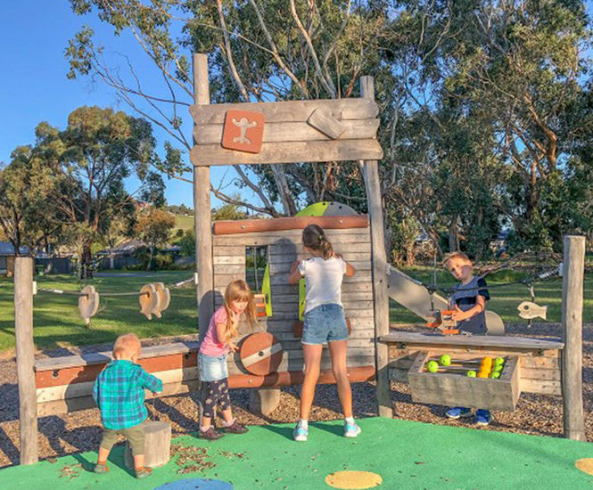 Multiplay Shop - wooden toddler playground structure for manipulative ...
