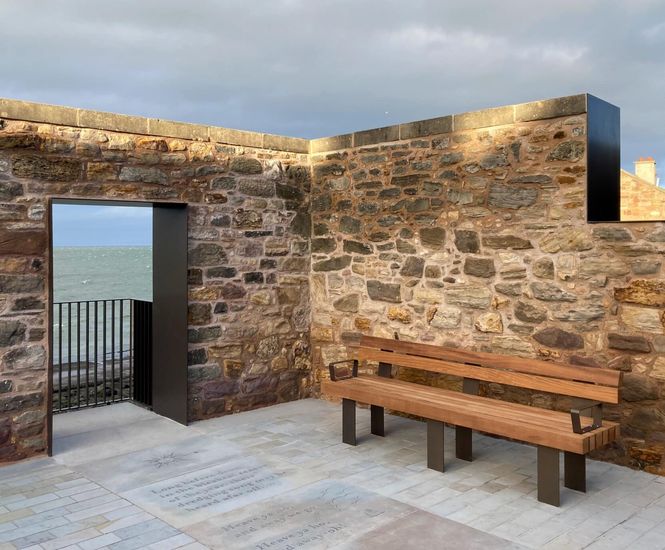 Exeter Ex003 - wood and metal outdoor seat for parks and public spaces ...