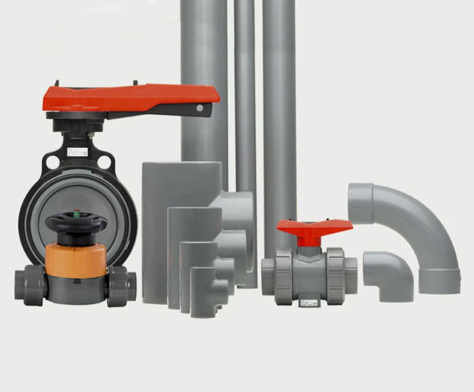 GF Harvel CPVC Schedule 40 piping - plastic pipe for chemical drainage ...