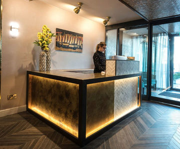 Wheelchair accessible reception desks | INTERIOR DESIGN