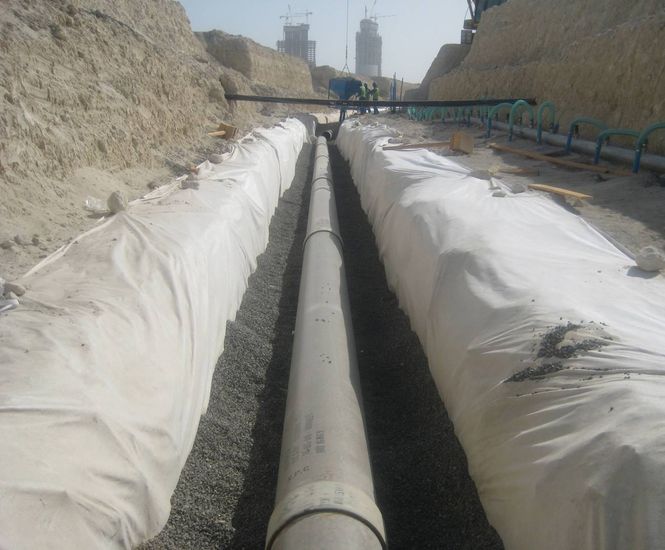 Lotrak® 100 mechanically-bonded non-woven geotextile | Don & Low