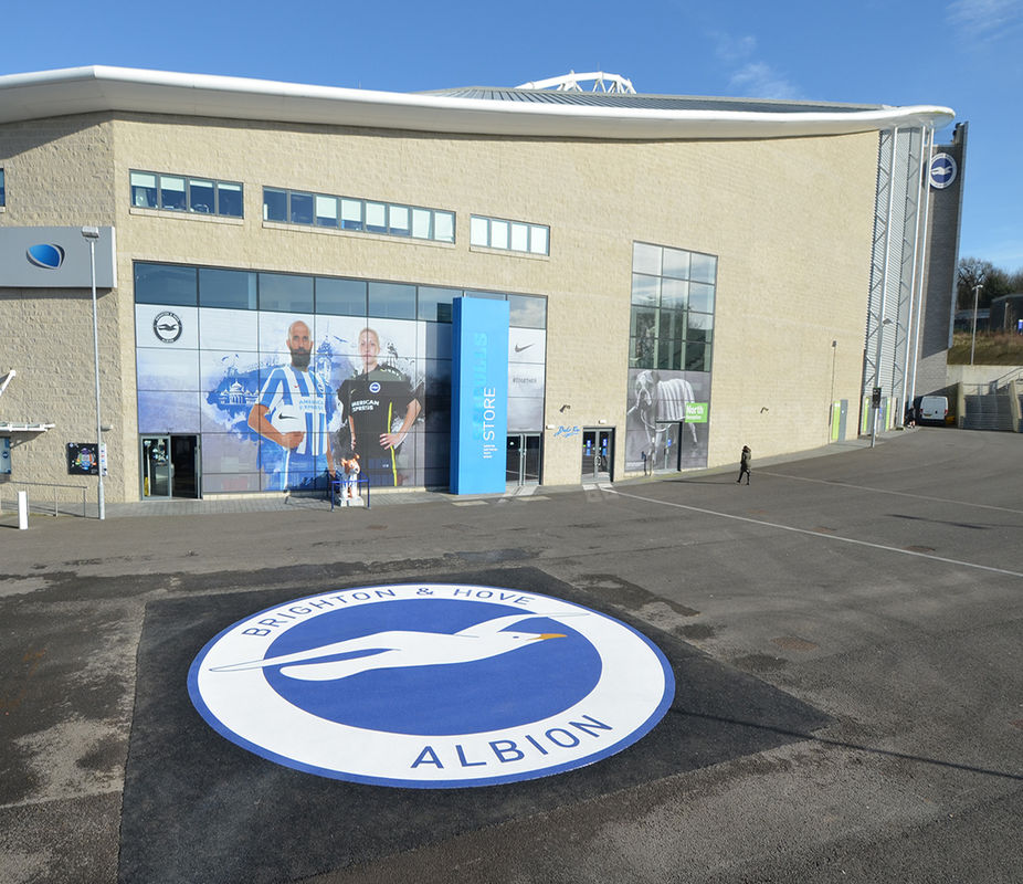 Images for Resin bound giant Seagull crest for B&H Albion FC