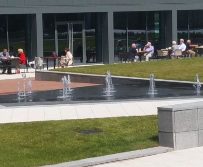 12 bubbling jet water feature for World of Wedgwood | Fountains ...