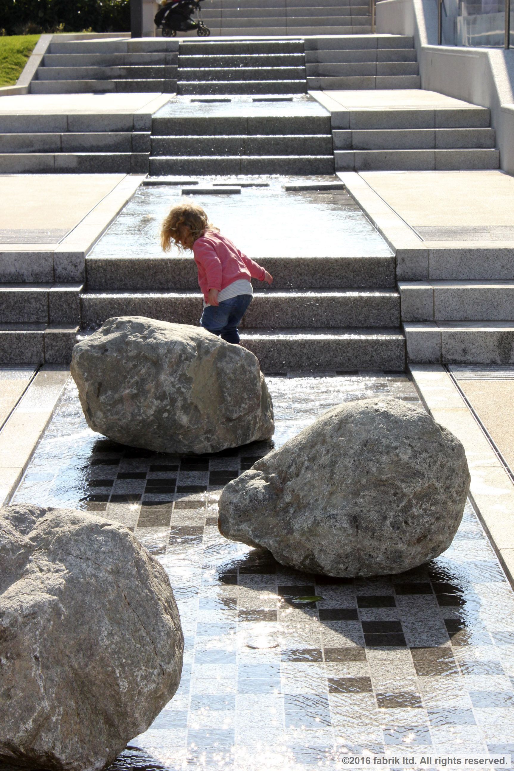Cascading rill water feature - Woolwich | Fountains & Features Ltd ...