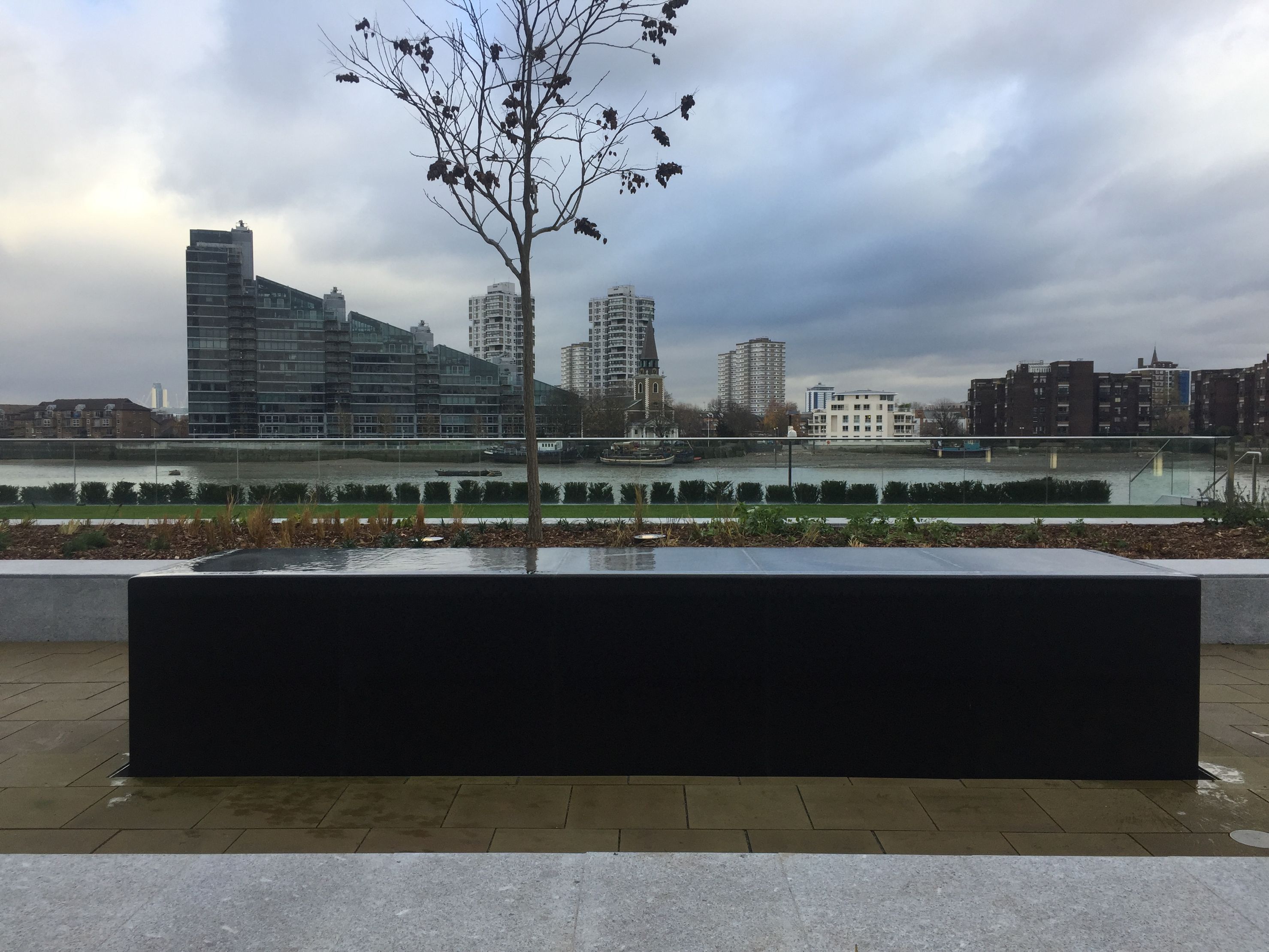 Granite water tables - Lots Road, Chelsea Waterfront | Fountains ...