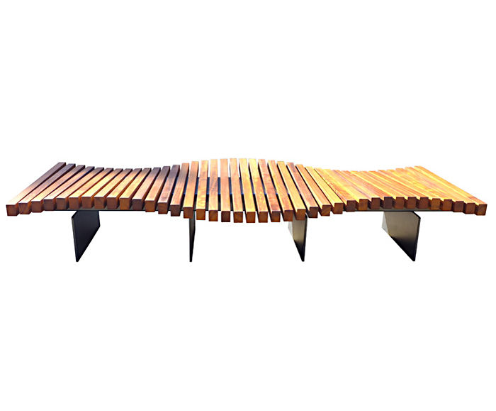 RIBBON Twist bench | Factory Furniture | ESI External Works
