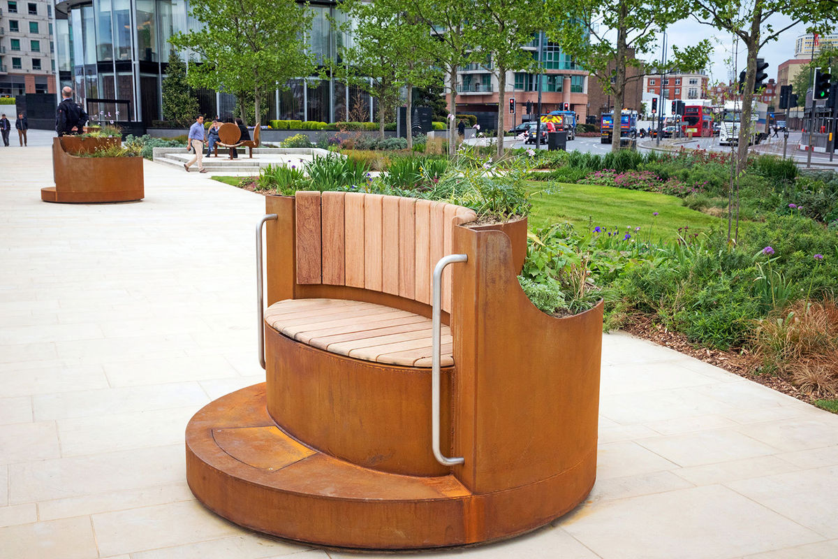 Images for Bespoke rotating seating for Riverside Gardens, London