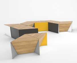 Sonobe outdoor seating modules | Factory Furniture | ESI External Works