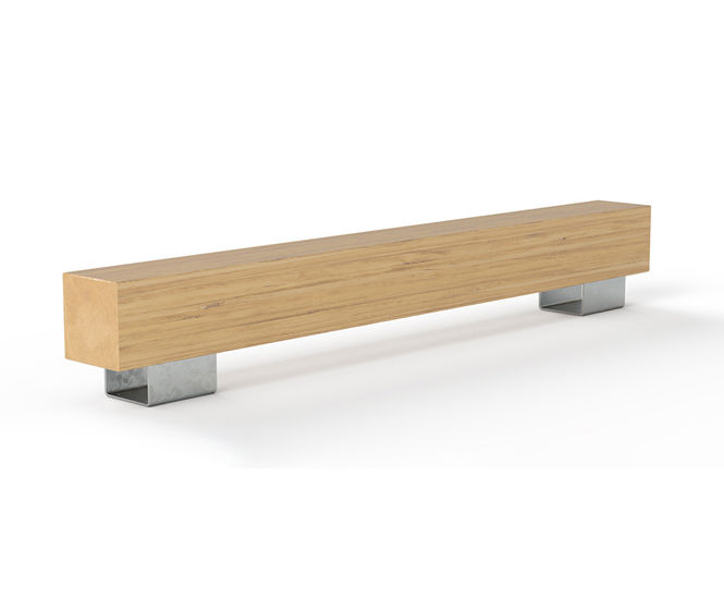 BEAM FSC timber and steel bench | Factory Furniture