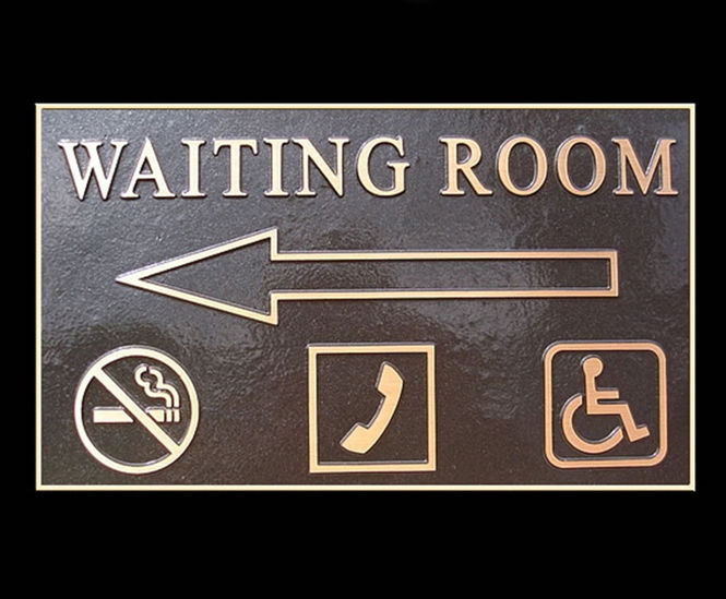 Bespoke metal wayfinding signage | Falon Nameplates