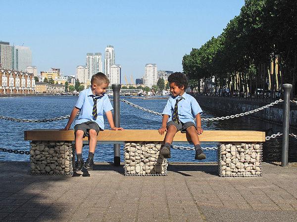 Images for Elements® seat and bench - gabion supports