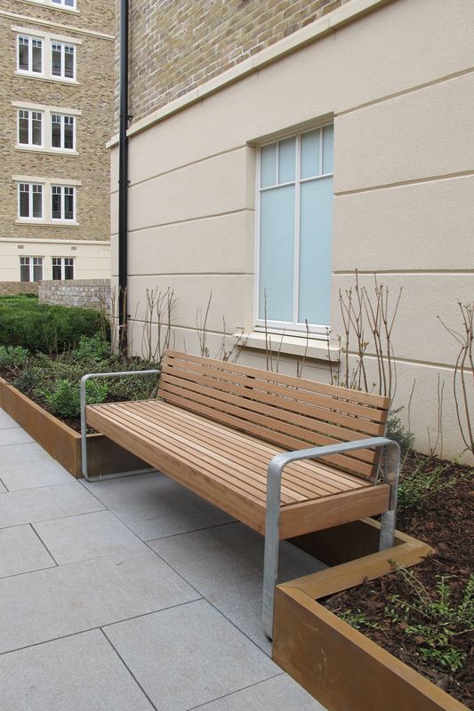 Images for Elements seats supplied to courtyard at Hurlingham Walk