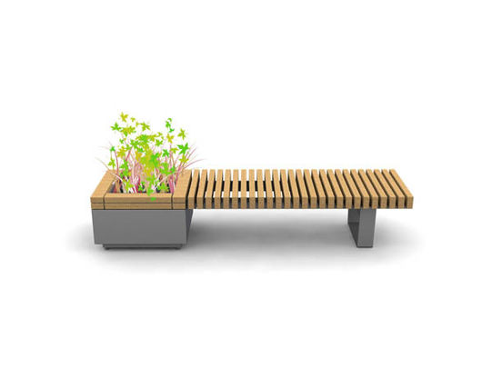 RailRoad planters with integrated seating | Furnitubes | ESI External Works