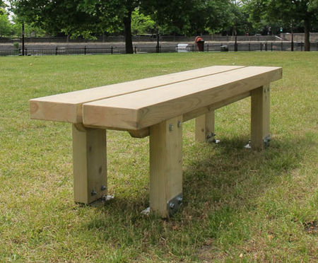 Stark Softwood Timber Bench | Furnitubes | ESI External Works