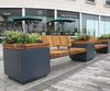Integrated seating & planters enhance shopping centre | Furnitubes