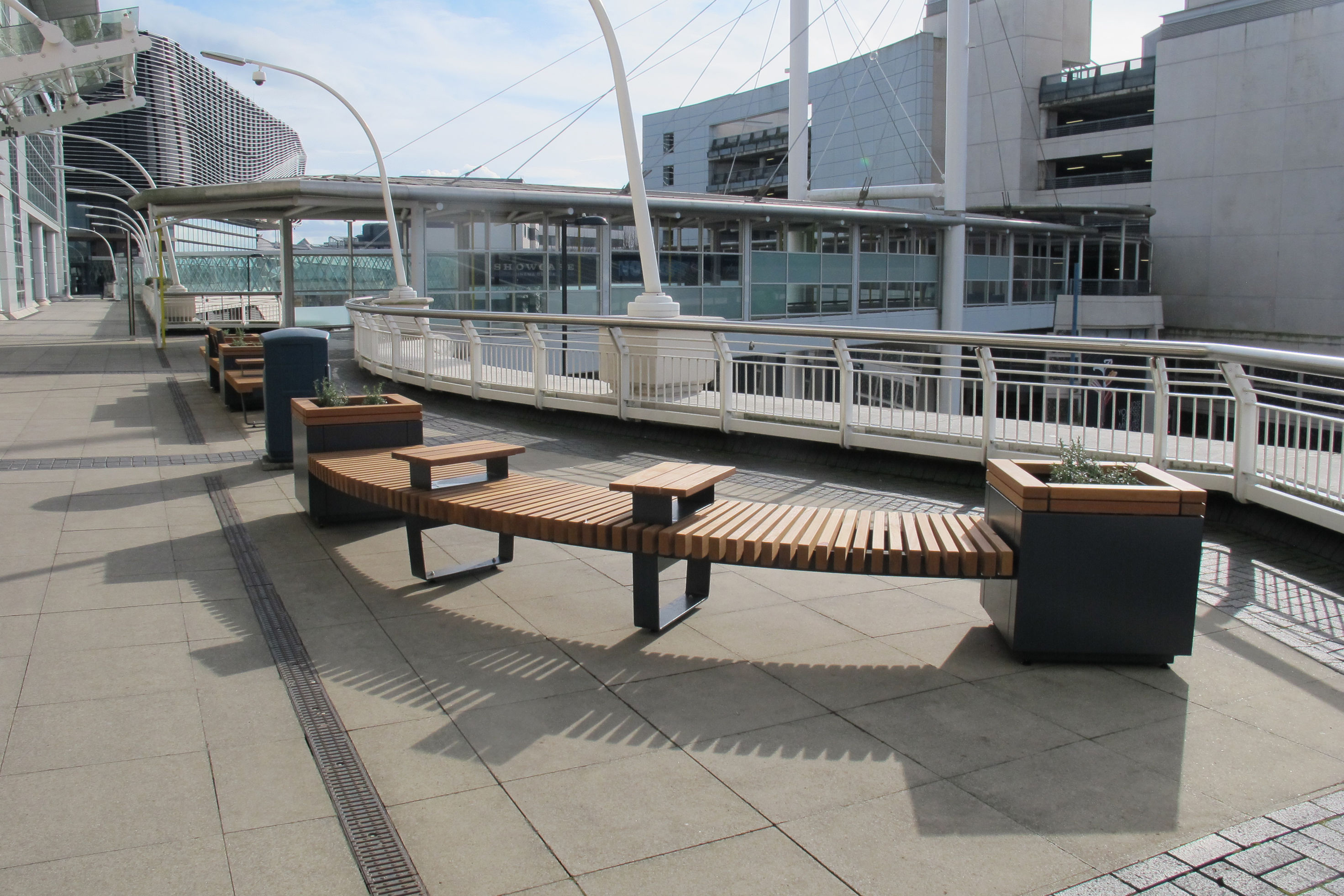 RailRoad planters and integrated seating for Westquay | Furnitubes ...