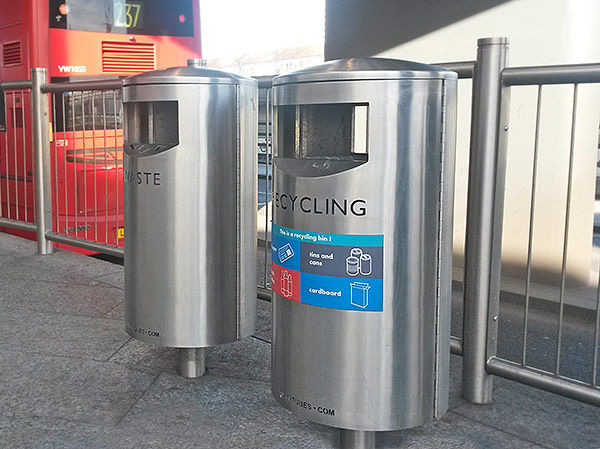 Zenith® external recycling and litter bins | Furnitubes | ESI External ...