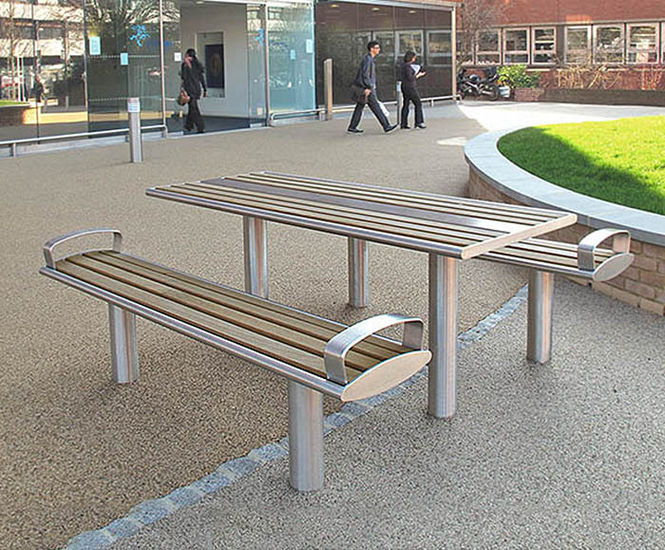 Zenith® picnic benches and table | Furnitubes