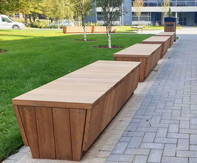 Bespoke contemporary outdoor seating - Winnersh Triangle | Furnitubes