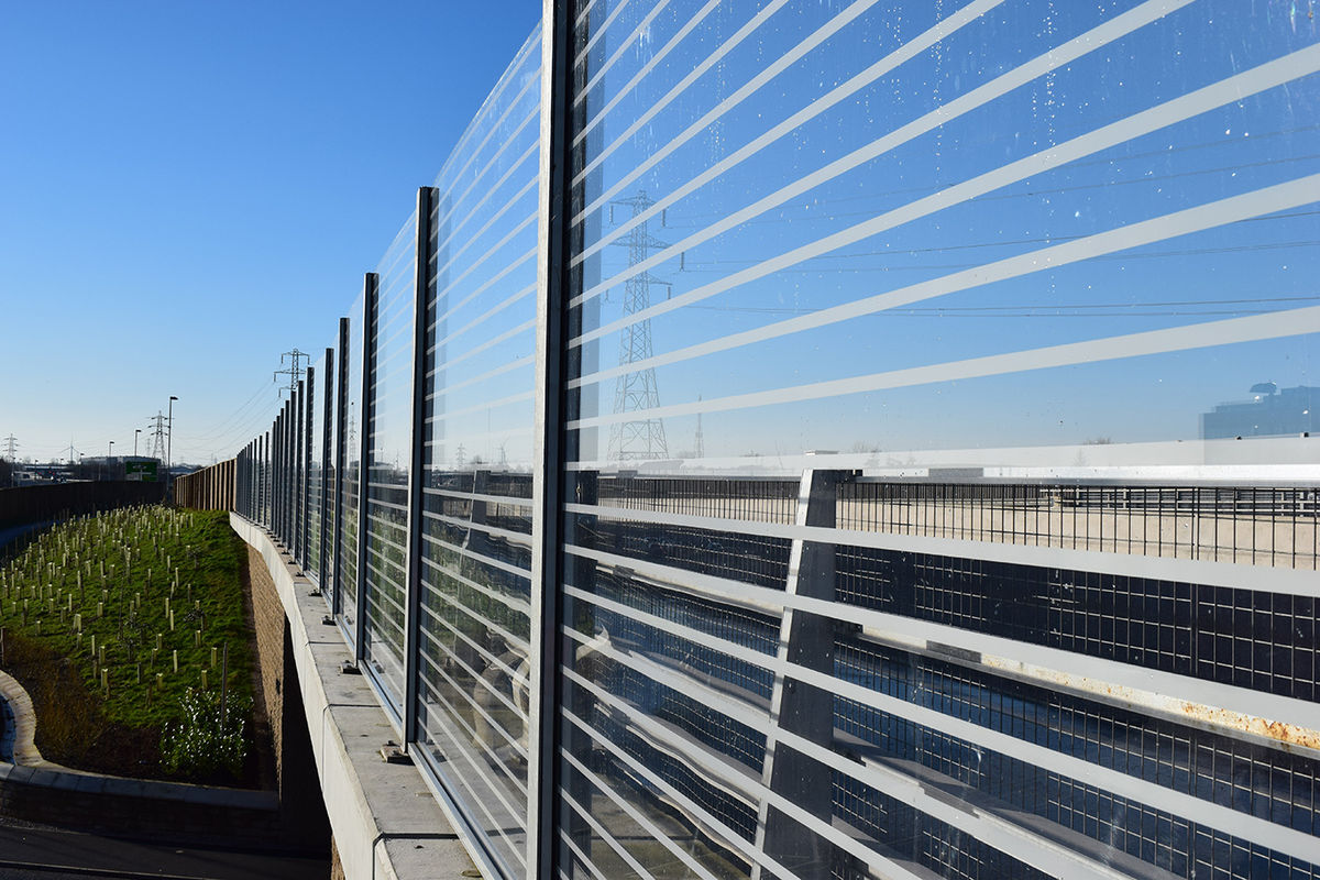 CLEARSoundBlok Absorptive - transparent acrylic noise barrier panels ...