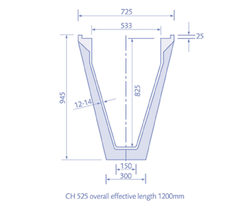 Althon CH 525 high-capacity GRC drainage channel 325 l/m | Images