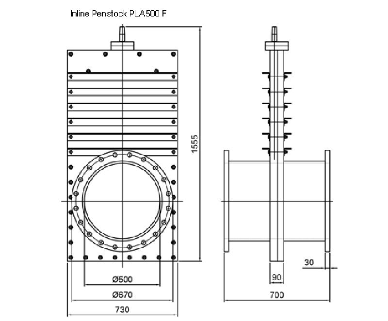 Penstock valves - HDPE and stainless steel water flow control gates ...