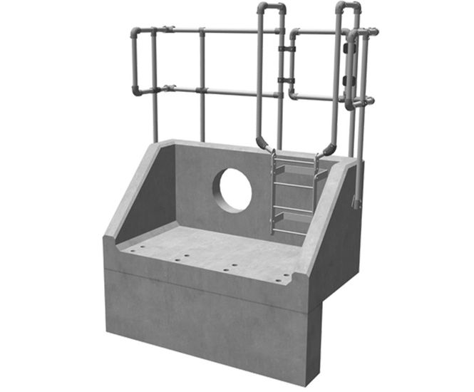 RSFA18 rectangular precast concrete headwall | Althon