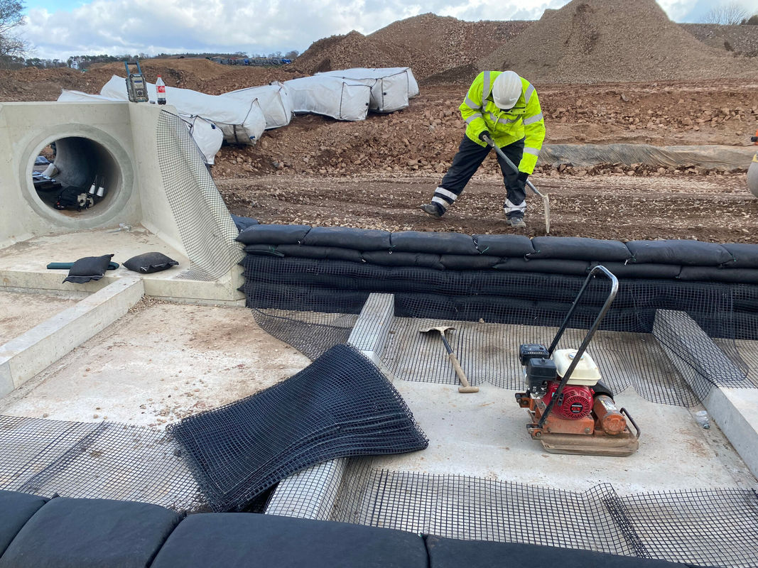 Precast concrete headwalls for flood prevention scheme | Images