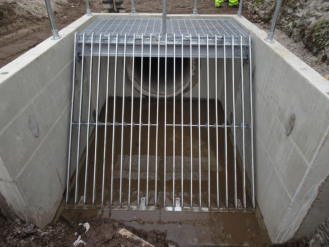 Images for Bespoke precast concrete headwall - Cyrddan Brook, Wales