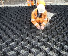 Geoweb® Rail - Case Study Borders Rail, Galashiels | Greenfix Soil ...