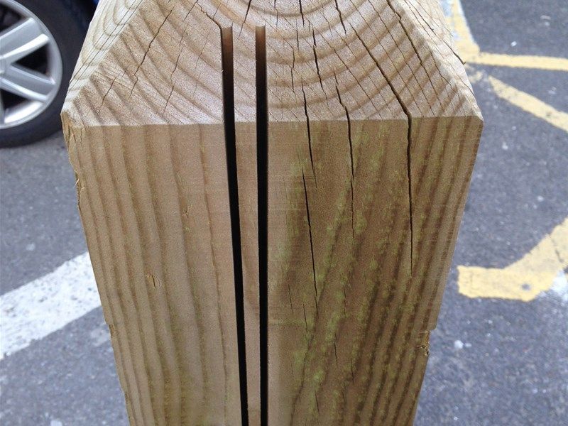 Images for Jakure® treated timber bollards - square/machine rounded