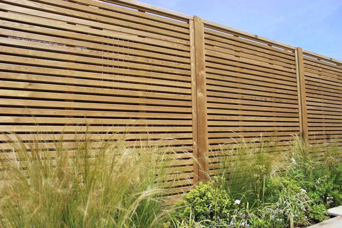 Images for Venetian timber fencing panels