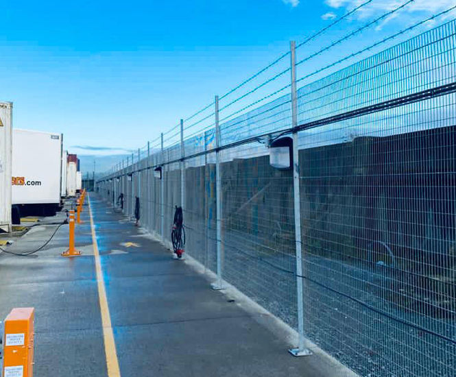 Perimeter intrusion detection system - Tilbury Port | Jacksons Fencing