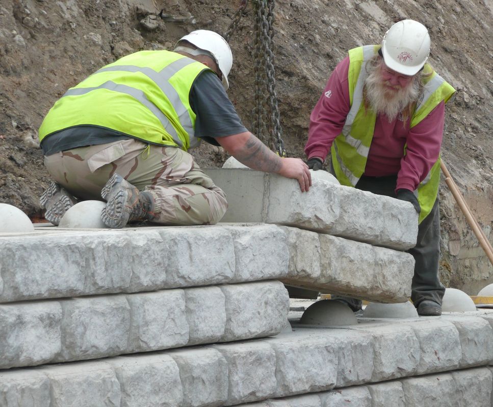 Redi-Rock™ modular retaining wall system | Images