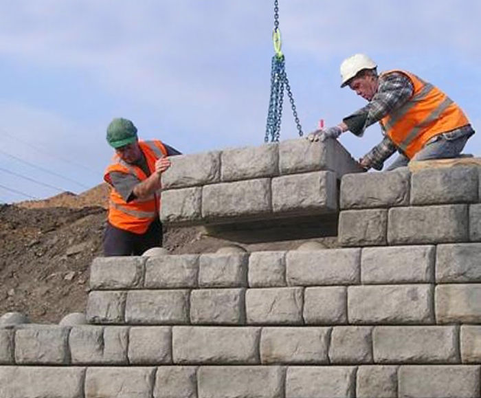 Redi-Rock™ modular retaining wall system | Images