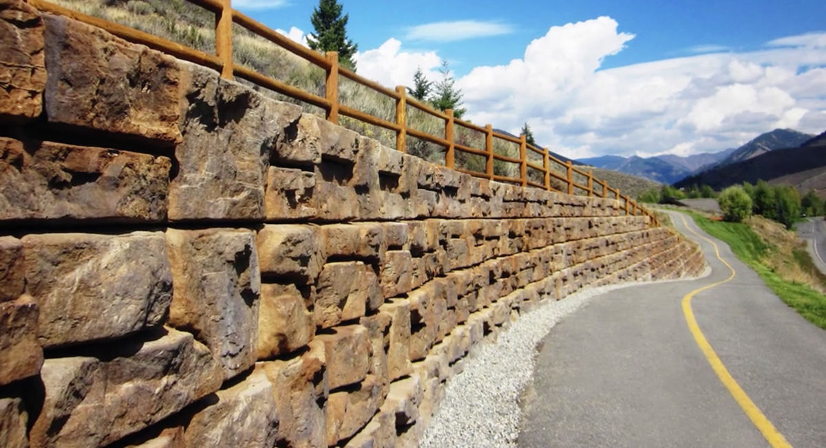 Redi-Rock™ modular retaining wall system | Images