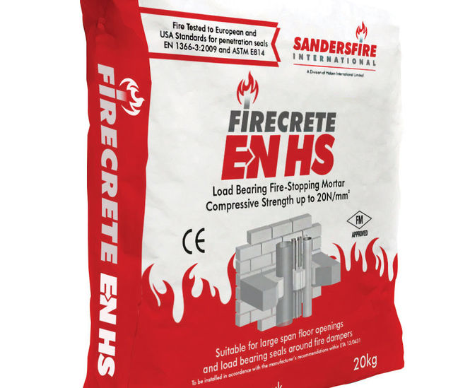 Firecrete HS fire rated mortar | Sandersfire International