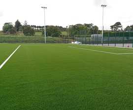 Synthetic football pitch installation | Hunter Construction (Aberdeen ...