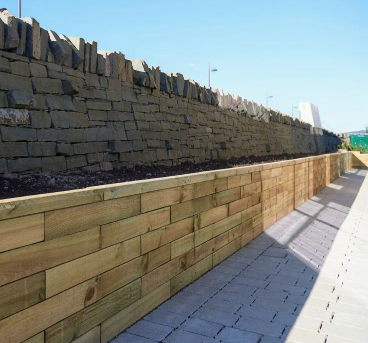 Modular retaining wall for £4.5m life sciences building | Images