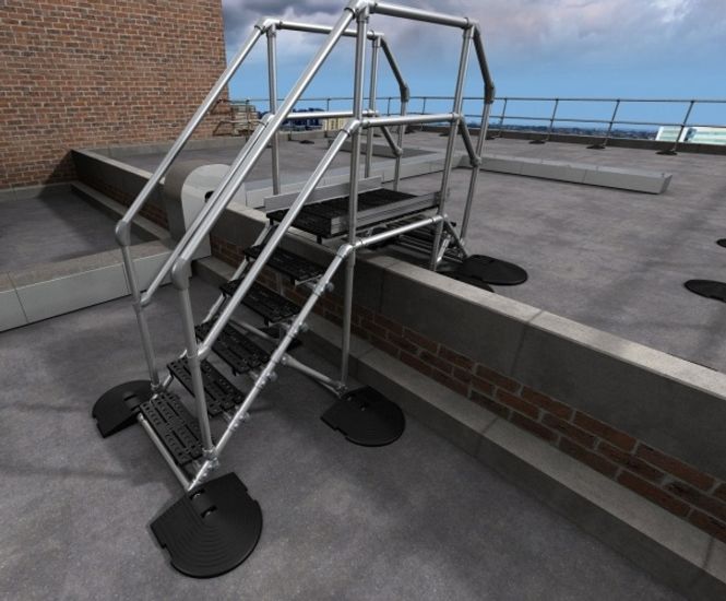 Step over platforms - bespoke | Kee Safety