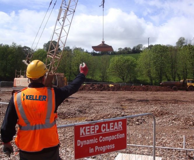 Dynamic compaction - ground improvement | Keller UK