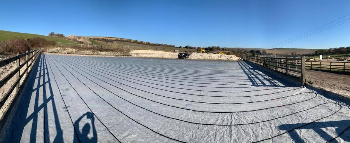 Leaky Pipe irrigation system for equestrian arena refurb | Images