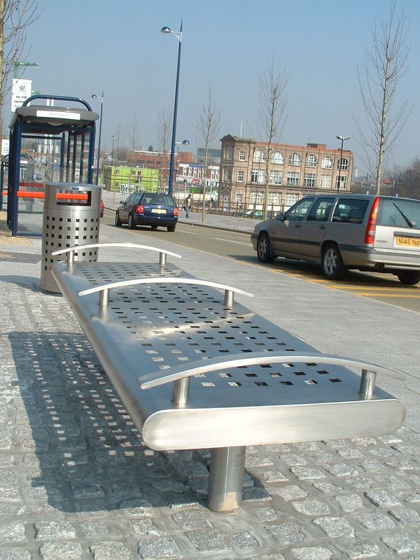ASF Masshouse stainless steel bench seat | Images