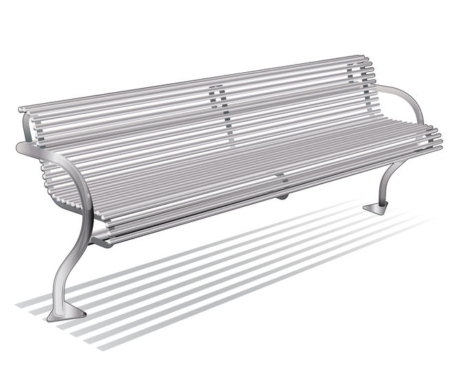 ASF 6000 stainless steel seat | Architectural Street Furnishings